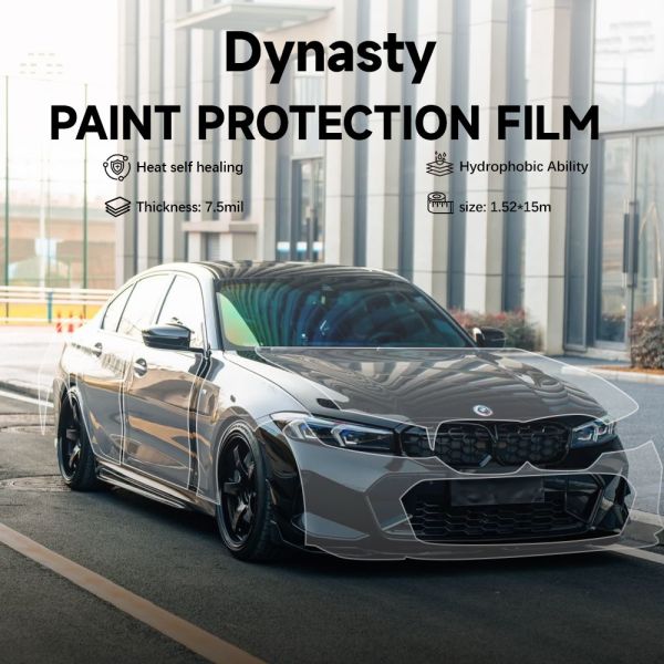 Quality Dynasty 1.52*15m Vinyl Car Wrap Protection Film TPU Self Healing Clear Wrap for sale