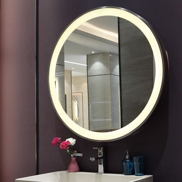 Quality Bathroom LED Mirror with Replaceable Strip and 5mm Thick Copper Free Silver for sale