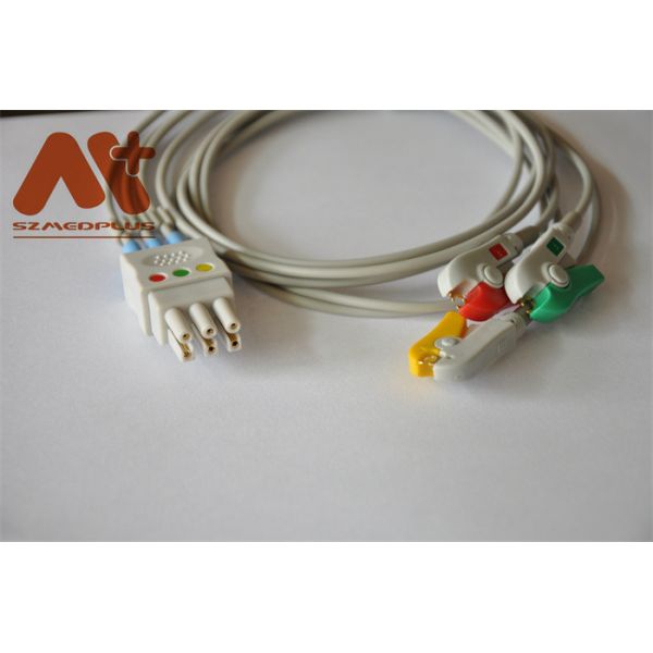 Quality Datex Ohmeda Compatible 3 lead clip ECG Leadwire - 545315 for sale