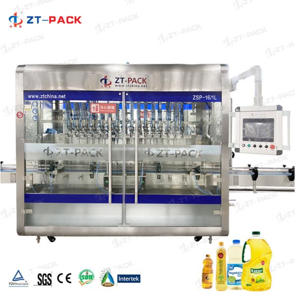 Quality Linear Piston Filling Machine For Vegetale Oil Edible Oil Cookie Oil Bottle for sale