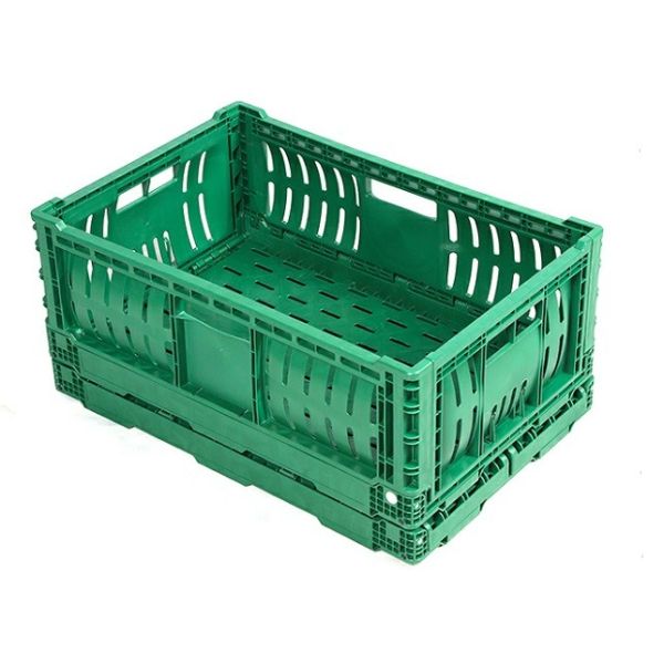 Quality Vented Foldable Fruit And Vegetable Plastic Crates Loading Capacity 20kg for sale