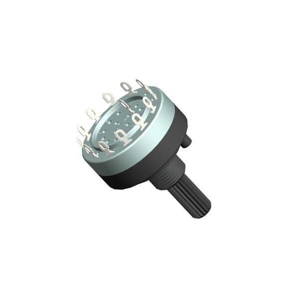 Quality 26mm Insulated Shaft Multi Way Rotary Switch for sale