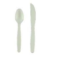 Quality Disposable biodegradable cornstarch flatware cutlery for sustainable and green for sale