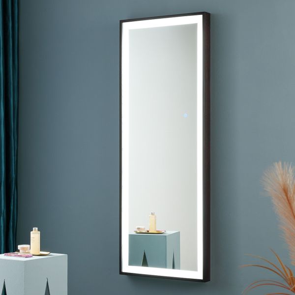Quality Dimmable Lighting Full Length Bedroom Mirror Moisture Resistant Copper Free for sale