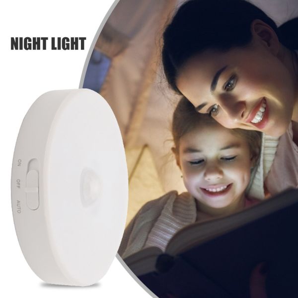 Quality Stick Anywhere 86*18mm USB Rechargeable Motion Sensor Light Cold White for sale