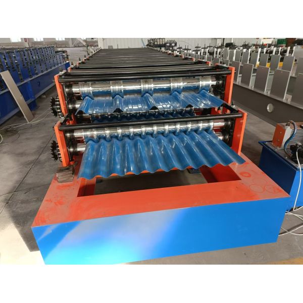Quality Trapezoidal And corrugated Roof Sheet Double Layer Roof Roll Forming Machine for sale