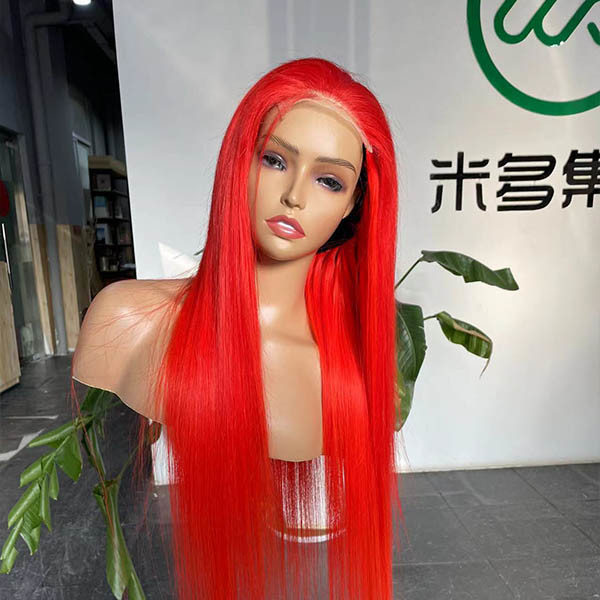 Quality Neobeauty Glueless Highlight Red Human Hair Lace Wig Wear And Go For Women for sale