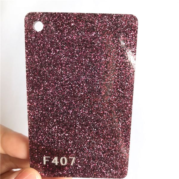 Quality 3-15mm Thick Glitter Acrylic Sheets 40x24 Inch Red Brown Plexiglass Plastic for sale