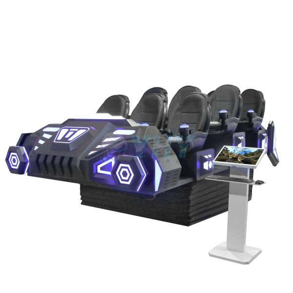 Quality 9 Seats Indoor 9D VR Cinema Game Machine with Metal & Plastic Construction High for sale