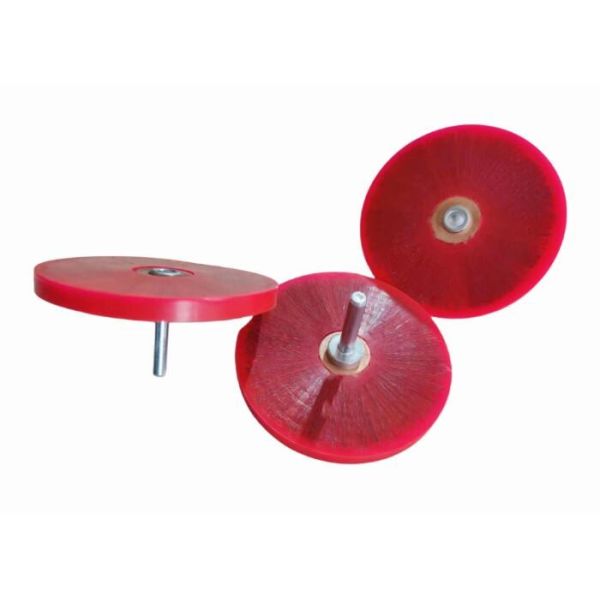 Quality 75MM Encapsulated Wire Wheel Brush with 6mm Shank for Rust Removal for sale