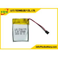 Quality CP401725 3v 320mah Soft Packed LiMnO2 Battery With Custom Terminals for sale