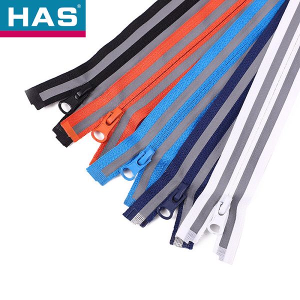 Quality #5 #7 Reflective Zipper Closed End / Open End Invisible Separating Zipper for sale