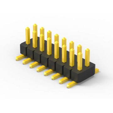 Quality 12 Pin Dual Row Male Pin Header Connector 1.0mm Pitch Length Customization for sale