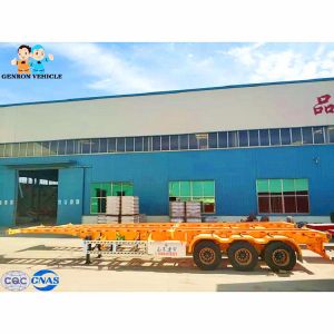 Quality 40ft Light Dead Weight Skeleton Reefer Container Semi Trailer for sale
