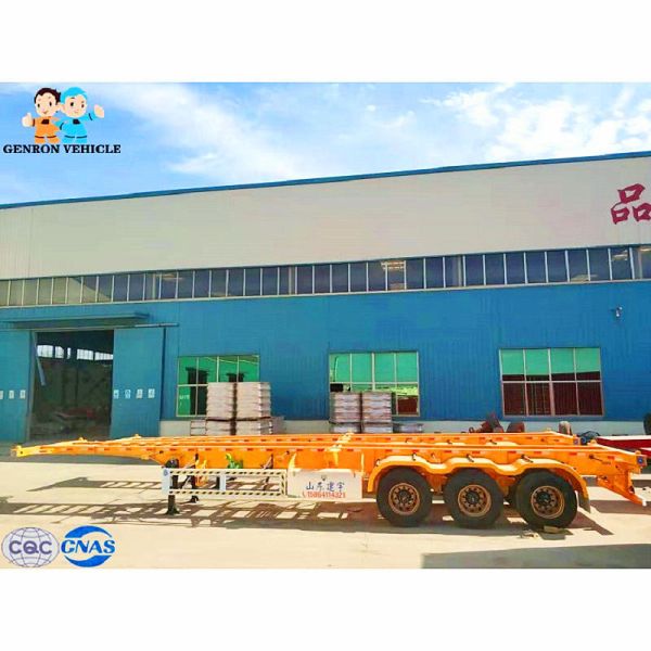 Quality 40ft Light Dead Weight Skeleton Reefer Container Semi Trailer for sale