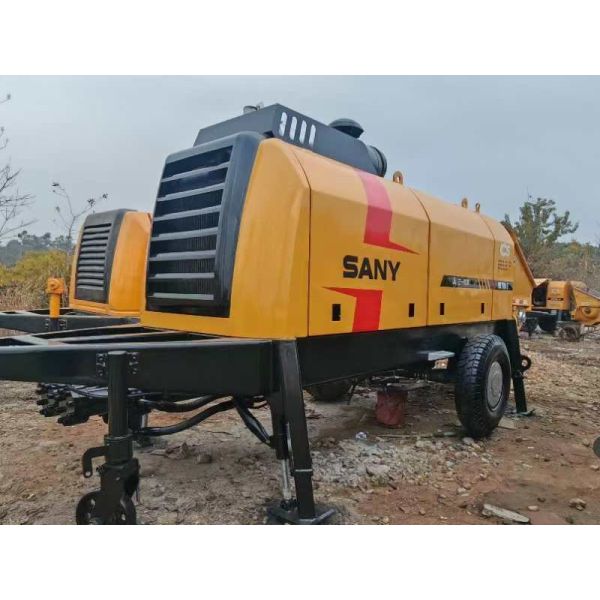 Quality 2012 Sany Used 6013 Trailer Pump ，Old Concrete Pump Tow Behind for sale