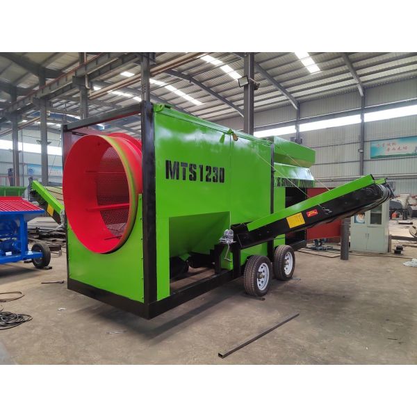 Quality Drum Rotary Sieve Sifter for Compost Screener Topsoil Worm Fertilizer Mini for sale