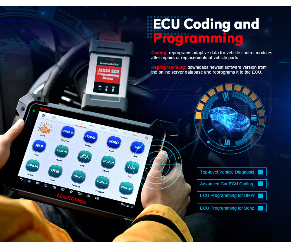 Autel MaxiCOM MK908P Full System Diagnostic