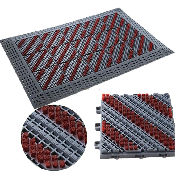 Quality 15x15 Heavy Duty Shoe Scraper Mats Outdoor Shoe Cleaning Mats Weather Resistance for sale