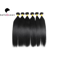 Quality Natural Black Straight Brazilian Virgin Hair Double Drawn With Cuticle for sale