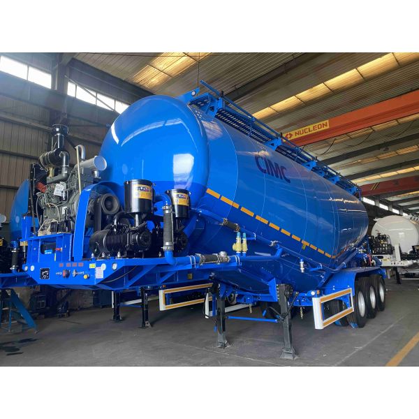 Quality CIMC 3-axle Heavy-duty 50 Cubic Meters 80 Tons Bulk Transport Semi-trailer for sale