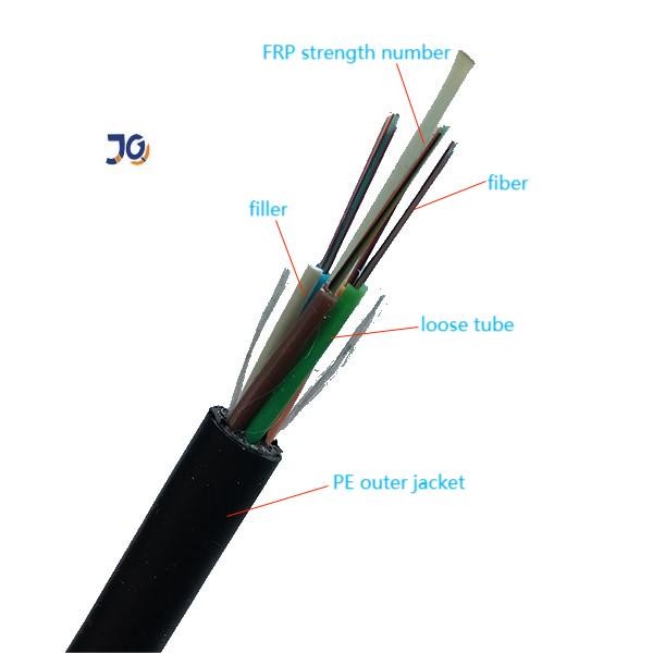Quality Outdoor SM Fiber Cables 24F G652D Fiber Optic Cable GYFTY for sale