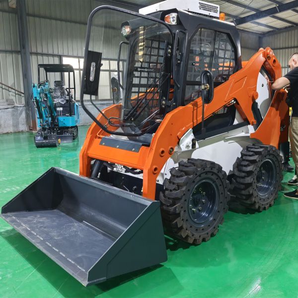Quality High Operating Efficiency Mini Track Skid Steer Loader with Attachments Maximum Load 400kg for sale