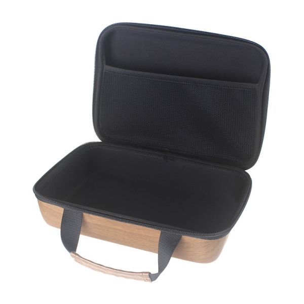 Quality Dustproof EVA Storage Case Wood Grain PU Leather Surface Shockproof for sale