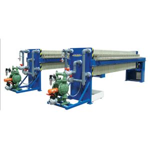 Quality 30mm Cake Chamber Press Filter Small Foot Print Filter Presses For Sludge for sale