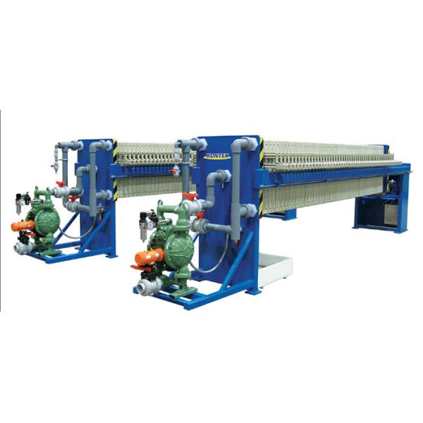 Quality 30mm Cake Chamber Press Filter Small Foot Print Filter Presses For Sludge Treatment for sale
