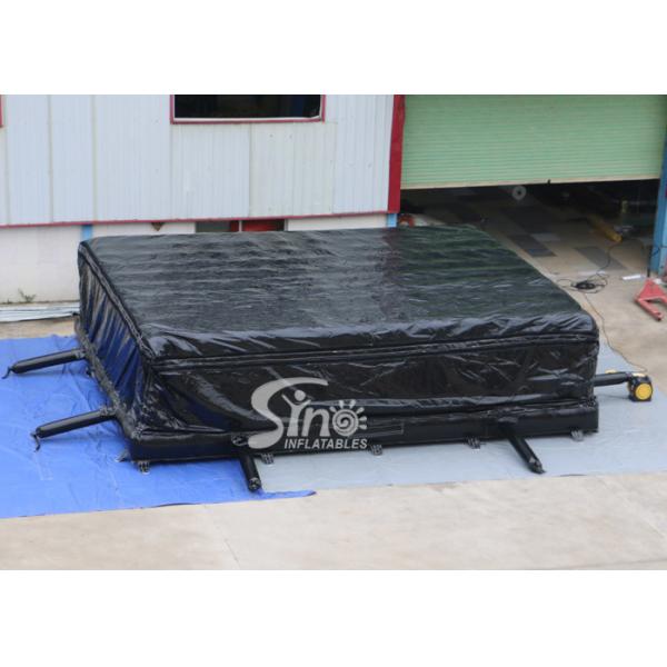 Quality 8x6m indoor stunt jump foam pit airbag with sealed cover for GYM safety landing for sale
