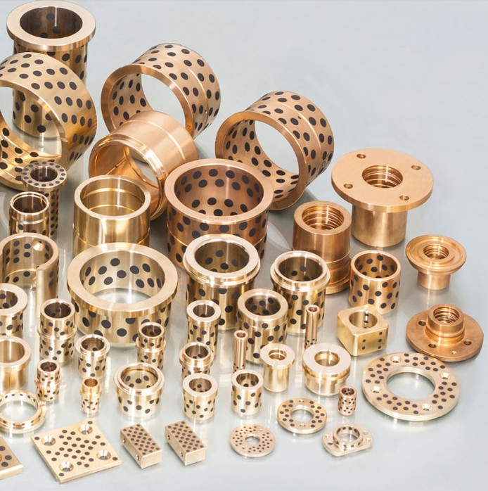 Cam Slide Bearings | Bronze Bushing With Graphite Plugs Guide Die Bushes