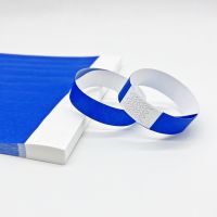 Quality Custom Disposable Tyvek Bracelet Wristbands with Printed RFID Sticker Label for sale