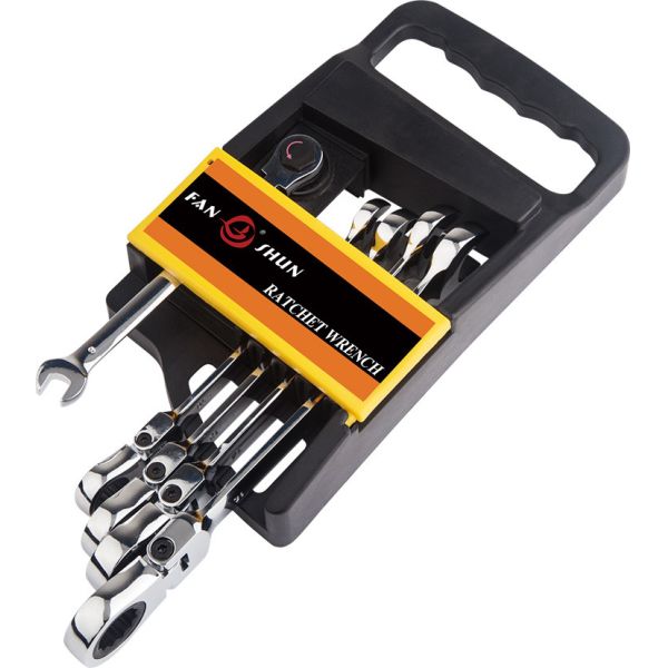 Quality Anti Rust 5PCS 40CR ratcheting Open End Wrench for sale
