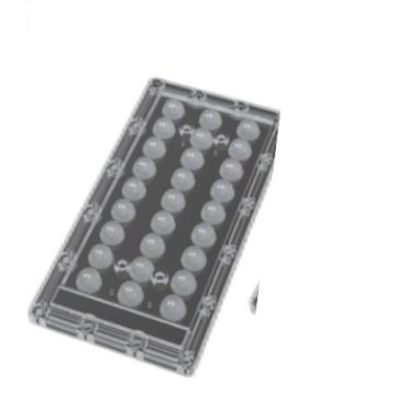 Quality 210x104mm 4x3030 LED Lighting Lens , 27 In 1 Transparent Custom Light Lenses for sale