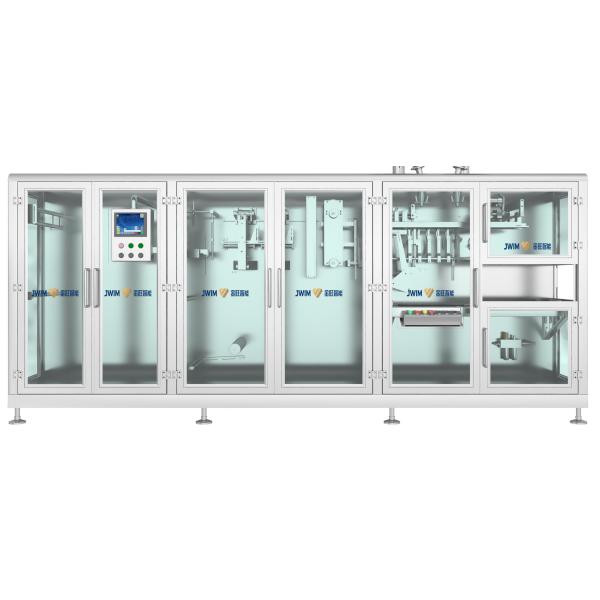 Quality PLC Controlled Bag Packaging Machine for ≤50×2 100ml Twin Pouch for sale