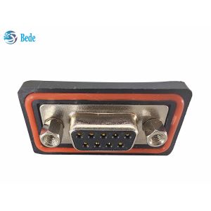 Quality PA66 Silicone D Sub9 Female Connector High Current Voltage 500V Mounting Type for sale