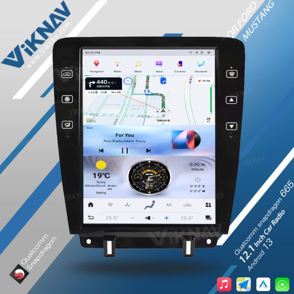 Quality Viknav 12.1 inch Touch Screen 2009-2014 Mustang Ford Car Radio Android for sale