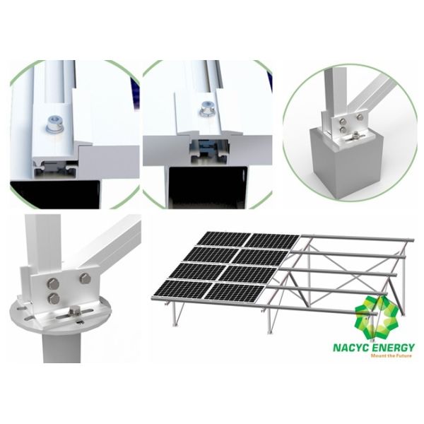 Quality Anodized AL 6005-T5 Ground PV Mounting Systems MetisGM Light - Weighted for sale