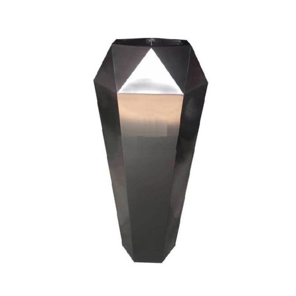 Quality Irregular Metal Flower Pots SS304 Rose Gold Planter Vertical for sale
