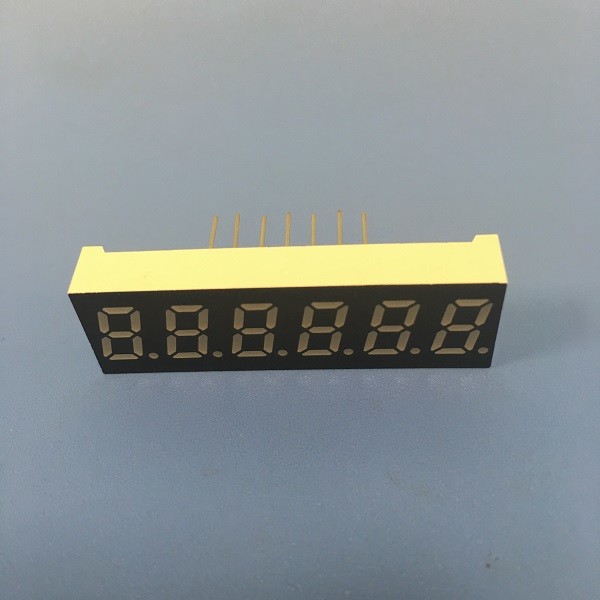 Quality Small Size 8mm 6 Digit 7 Segment Led Display 0.31inch For Tempearture Indicator for sale