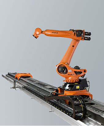 Quality Robot Moves KUKA Automated Robot Rail Guide KL 250-3 7th Axis Rail for sale