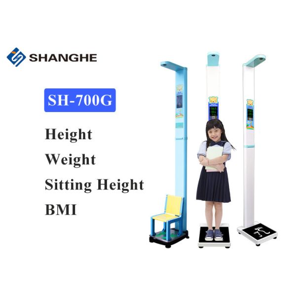 Quality Ultrasonic Weight Machine For Child , Voice Guidance Weight And Height Scale for sale