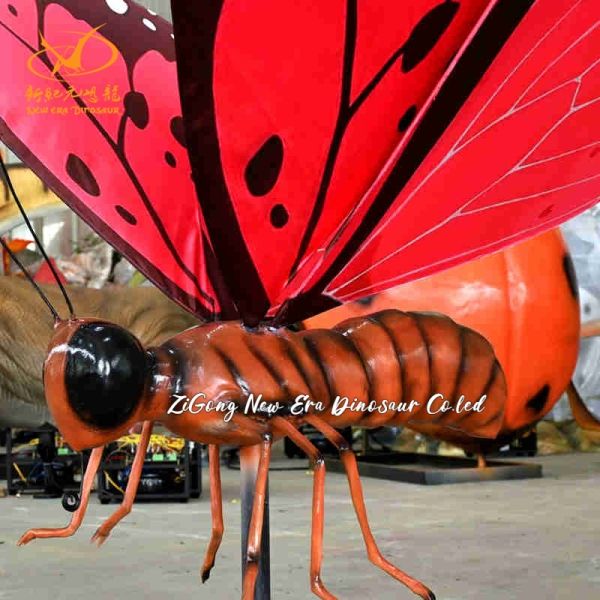 Quality Steel Frame Realistic Animatronic Insect Butterfly Simulation Model For Home Decoration for sale
