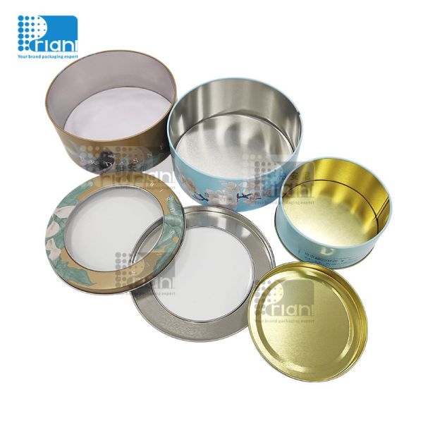 Quality Customize Empty Gift Tin Cans With Gold Foil For Candy Spice Packaging Pepper for sale
