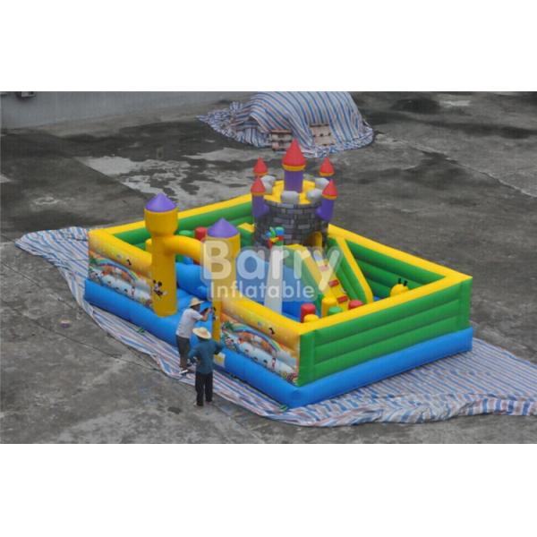 Quality Inflatable Fun City Castle Themed Amusement Park Inflatable Playground Equipment for sale