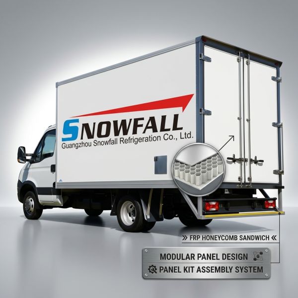 Quality Modular Panel Design FRP Honeycomb Dry Cargo Box with Panel Kit Assembly System for sale