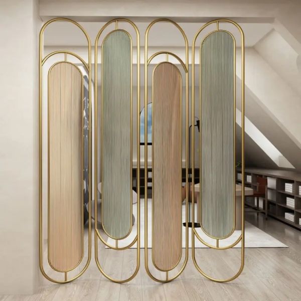Quality Stained Glass Room Divider Screen Decorative Metalwork Hanging Partition for sale