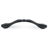Quality Wardrobe Drawer / Door And Cabinet Handles Matte Black Finish American Style for sale