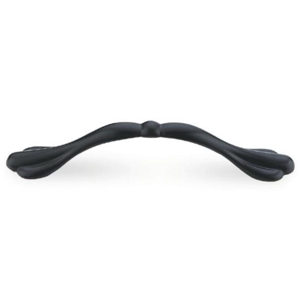 Quality Wardrobe Drawer / Door And Cabinet Handles Matte Black Finish American Style for sale